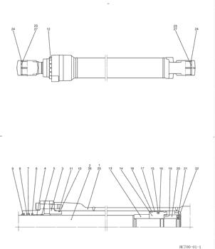 China LC01V00055S017 RING Kobelco parts SK350-8, SK350-9 for sale