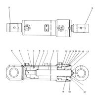 China 2138U687S19 RING,RETAINER Kobelco parts K903 for sale