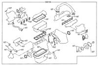 China VHS040104193 GASKET KIT Kobelco parts 200-8, SK210DLC-8, SK210D-8, SK210LC-8 for sale