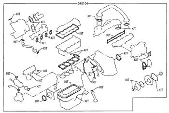 China VHS040104193 GASKET KIT Kobelco parts 200-8, SK210DLC-8, SK210D-8, SK210LC-8 for sale