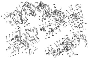 China VI8971172420 GASKET Kobelco parts SK80CS-1E, 80MSR-1E, 4JB1, 80MSR, 70SR, 70SR-1E, SK80CS for sale