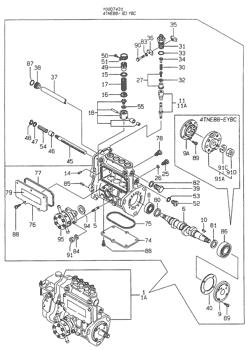 China VV12955551711 GASKET Kobelco parts SK45SR-2, SD40SR, SK40SR for sale