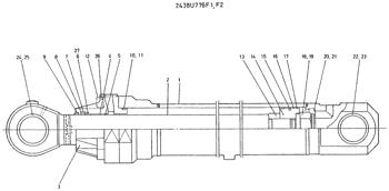 China 2438U776R100 REPAIR KIT Kobelco parts K912LC, K912, MD300LC, MD320BLC for sale