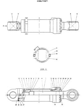 China 2438U1108R200 REPAIR KIT Kobelco parts SK200LC, SK200, MD200C for sale