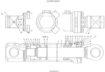 China 2438U588R120 REPAIR KIT Kobelco parts K909LC, K907LC, K909A for sale