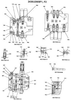 China 2436R839F4 VALVE Kobelco parts SK100, SK115DZ, SK200, SK120, SK120LC, SK130, SK130LC, SK200LC, SK150LC, K912LC, ED180, SK300LC, SK160LC, MD140C for sale