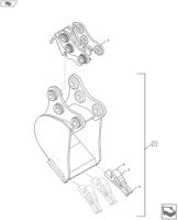 China 47444442 PIN Kobelco parts 50SR-5, 27SR-5, 35SR-5, SK55SRX for sale