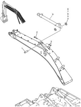 China LS02B01473P1 PIN Kobelco parts SK485-8, SK485-9, SK485LC-9 for sale