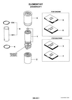 China YR50V00006F3 ELEMENT Kobelco parts SK130, SK130LC, SK115DZ, SK150LC, ED180 for sale