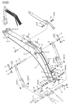 China YN02B01468P1 PIN Kobelco parts SK200LC-6ES, SK210LC-6E, SK200-6ES for sale