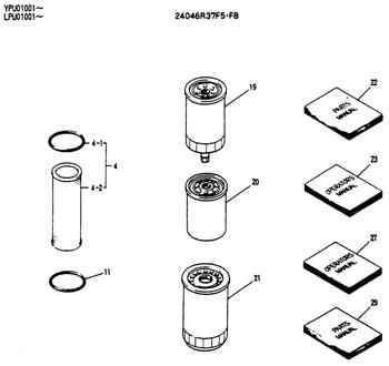 China 24046R37F8 ELEMENT KIT Kobelco parts SK130, SK130LC, SK120, SK120LC for sale