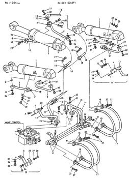 China 24100J10245F1 HYD LINES, FR Kobelco parts LK850 for sale