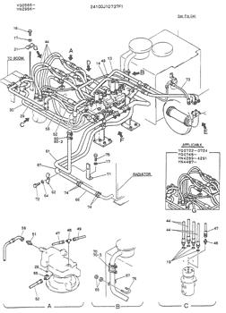 China 24100J10737F1 HYD LINES, UPP Kobelco parts for sale