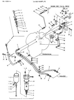 China 24100J10403F1 HYD LINES, MISSION, Serial Range: RJ.1004-RJ.1052 Kobelco parts LK850 for sale