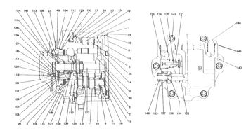 China 2441U532F1 HYDRAULIC MOTOR Kobelco parts K903, K903C for sale