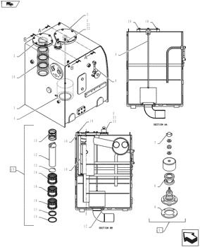China LS52V01007P1 HYDRAULIC OIL FILTER Kobelco parts SK485-9, SK485LC-9 for sale