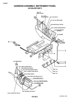 China 24100J20748F3 HARNESS ASSY, INST PANEL Kobelco parts ED180 for sale