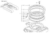 China PF40F00001F1 RING GEAR,82T Kobelco parts 17SR-3, SK17SR-3, SK13SR for sale