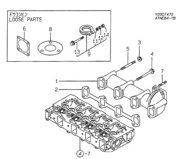 China VV12940013201 GASKET Kobelco parts SK45SR-2, 35SR, SD40SR, SK40SR, SK45SR for sale