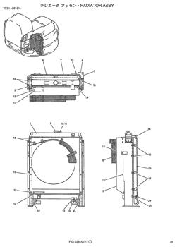 China YN05P00029S001 RADIATOR Kobelco parts SK235SR, SK235SRLC for sale