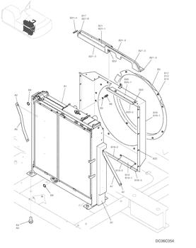 China LC05P00037F1 RADIATOR Kobelco parts SK350-8 for sale