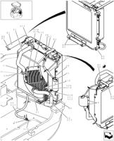 China PH05P00023F1 RADIATOR Kobelco parts SK40SR-3, 50SR-3 for sale