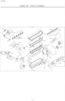 China 040104187A GASKET Kobelco parts SK350-8 for sale