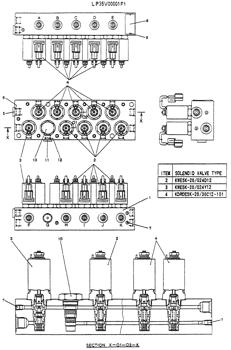 China YN35V00005F2 SOLENOID Kobelco parts SK100L, SK200, SK120, SK100, SK120LC, SK200LC for sale