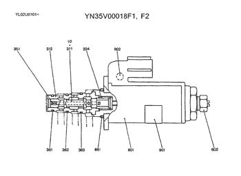 China YN35V00018F1 SOLENOID VALVE Kobelco parts SK480LC, SK200LC-6, SK200LC, SK135SRL, SK135SRLC, SK210LC, SK200SR, SK250LC, SK160LC, SK200SRLC, SK290LC, SK200-6, SK120, ED190LC, SK200, SK330LC, SK120LC, SK235SR for sale