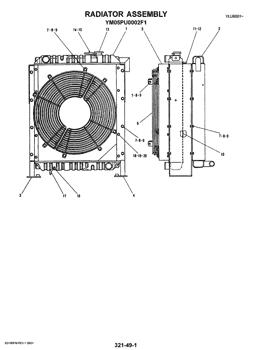 China YM05PU0002S002 OIL COOLER Kobelco parts SK160LC, SK150LC, ED180 for sale