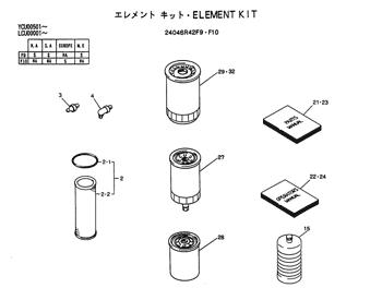 China YN50VU0001D5 OIL COOLER FILTER Kobelco parts SK330LC, SK400, SK300LC, SK400LC, SK330, SK300 for sale