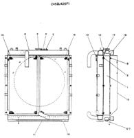 China 2452U416S19 OIL COOLER Kobelco parts SK200LC, SK200, MD200C for sale