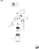 China 504043765 FUEL FILTER Kobelco parts SK260-9, SK295-9, F4HFE613P A003, F4HFE613R A003 for sale