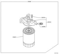 China VHS234011640 FUEL FILTER Kobelco parts SK485-8, SK485-9, SK485LC-9 for sale