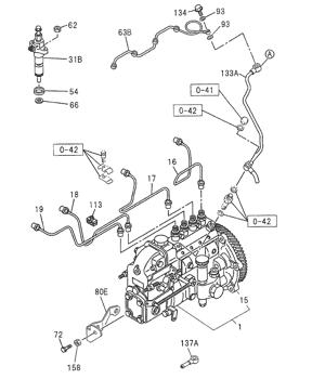 China 0-40C FUEL INJECTION SYSTEM Kobelco parts SK135SRLC-1E, SK115SRDZ-1E for sale
