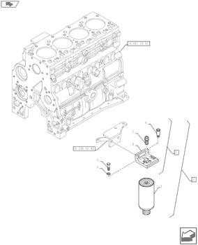 China 84526251 FUEL FILTER Kobelco parts F4GE9484D J619, F4GE9684R J605 for sale