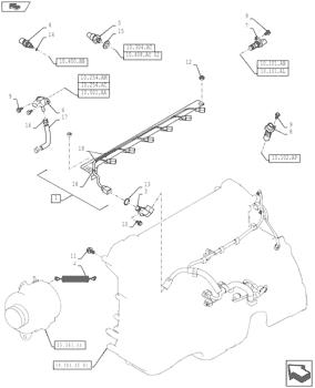 China VH89411E0050 SENSOR Kobelco parts 230SR-3, SK485-9, SK350-9, 260SR-3 for sale