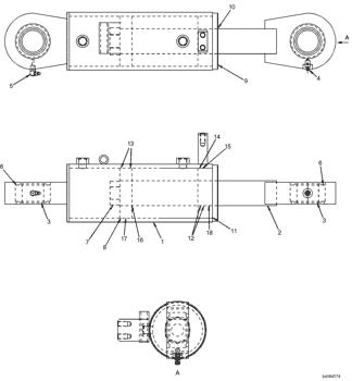 China YY01VU0005F1 CYLINDER,Double Acting, 50.8mm Rod, 127mm Stroke Kobelco parts ED150, ED190LC-6E, ED195-8, ED150-1E, ED150-2, ED160 BLADE for sale