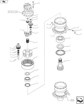 China YN32W01126P1 GEAR Kobelco parts SK170-9, 230SR-3, SK210-9, SK170 ACERA M-9 for sale