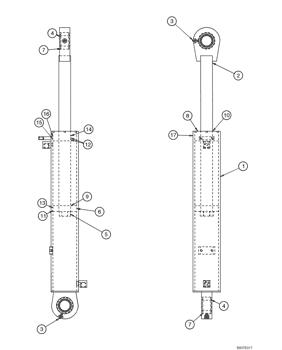China YY01VU0003F1 CYLINDER,Double Acting, 50.8mm Rod, 552.45mm Stroke Kobelco parts ED150, ED190LC-6E, ED195-8, ED150-1E, ED150-2, ED160 BLADE for sale