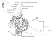 China YT30V00014F4 CONTROL VALVE Kobelco parts 70SR-1ES, BOOM, 70SR, OFFSET BOOM, 70SR-1E for sale