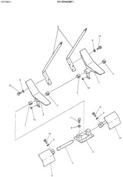 China 2406P4833 CONTROL LEVER Kobelco parts SK120, SK200LC, SK60, SK200, SK120LC for sale