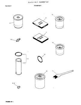 China 24046R36F1 ELEMENT KIT Kobelco parts SK200LC for sale