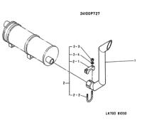 China 24100P727 TUBE EXHAUST Kobelco parts LK700 for sale