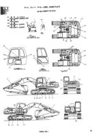 China 2432P2393 LABEL Kobelco parts SK200, SK200LC for sale