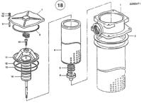 China 2213630 FILTER Kobelco parts WLK25 for sale