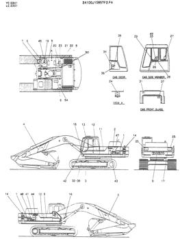 China 24100J10857F2 LABEL,NAME-PLATE,(L C) Kobelco parts K912LC, K912 for sale