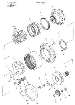 China 2425R217 BEARING Kobelco parts MD200BLC, SK200, K907LC, MD200C, SK200LC, K907 for sale