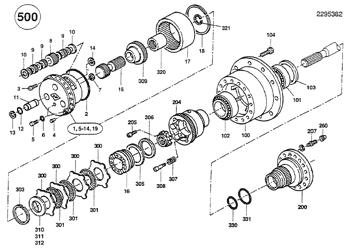 China 4921054 SHAFT SEAL,140mm ID x 172mm OD x 20mm Thk Kobelco parts WLK25 for sale