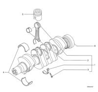 China 4892714 BEARING LINER Kobelco parts SK170-8, ED195-8 for sale